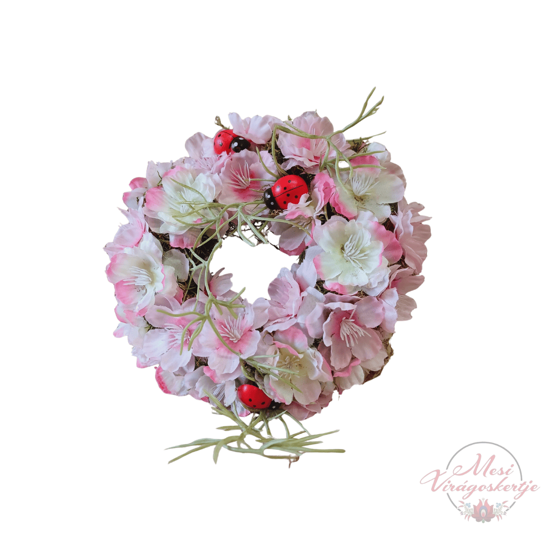 Kopogtató - katica-virág - Mesi Virágoskertje